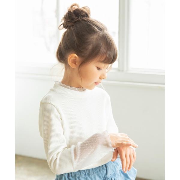 ZOZO問い合わせ番号:103271222ショップ:branshes，ブランシェスブランド:branshes，ブランシェス商品名:ラメチュール切替長袖Tシャツカテゴリ:トップス>Tシャツ/カットソーブランド品番:12-6105-071...