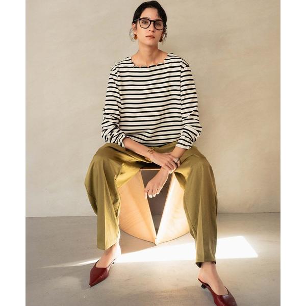 『タイムセール実施中』ZOZO問い合わせ番号:103271528ショップ:RIVER FIELD &amp; Co.，リバーフィールド　アンド　コーブランド:ELFRANK，エルフランク商品名:【2026SS】スカラップネック ボーダーカッ...