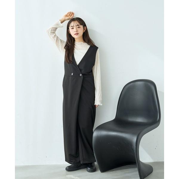 『タイムセール実施中』ZOZO問い合わせ番号:103271549ショップ:Auntie Rosa，アンティローザブランド:mil，ミル商品名:カシュクール サロペット【586071】カテゴリ:オールインワン・サロペット>サロペット/オ...