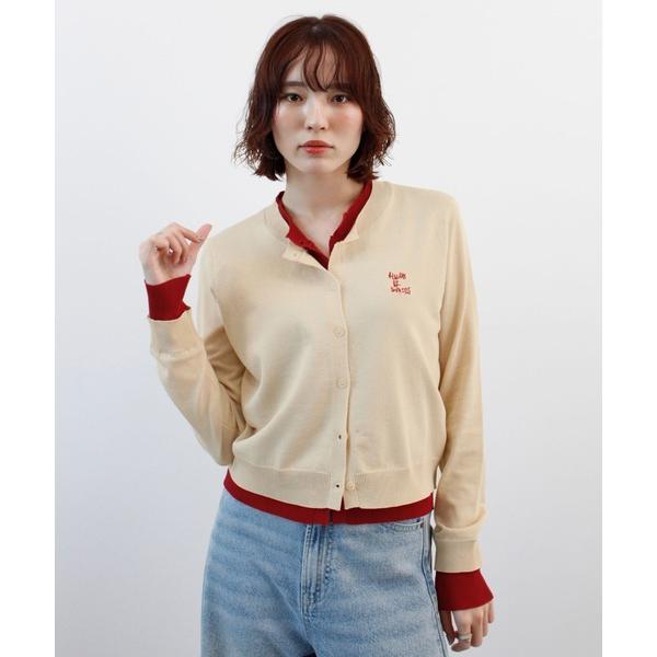 ZOZO問い合わせ番号:103273360ショップ:FUTIER LAND，フューティアランドブランド:ABYS，アビス商品名:ロゴ刺繍レイヤードカーディガンカテゴリ:トップス>カーディガン/ボレロブランド品番:58254214素材:...