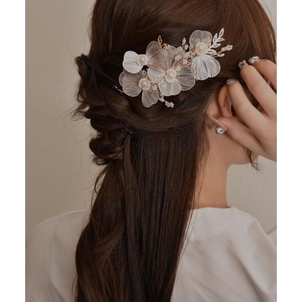 『タイムセール実施中』ZOZO問い合わせ番号:103273524ショップ:VIBGYOR，ヴィブジョーブランド:VIBGYOR Women，ヴィブジョー　ウィメン商品名:【resonance】フラワーモチーフ メタル×パール ヘッドドレス【...