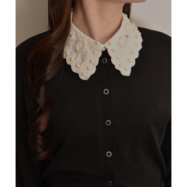 『タイムセール実施中』ZOZO問い合わせ番号:103274242ショップ:Mayree，メイリーブランド:Mayree，メイリー商品名:【resonance】レース×パール フラワーデザイン エレガント つけ襟【マルチウェイ】カテゴリ:ファ...