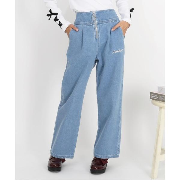 ZOZO問い合わせ番号:103274719ショップ:BABYDOLL，ベビードールブランド:PINKHUNT，ピンクハント商品名:PINKHUNT リボンポケットデニムロングパンツ 1322Kカテゴリ:パンツ>デニムパンツブランド品番...