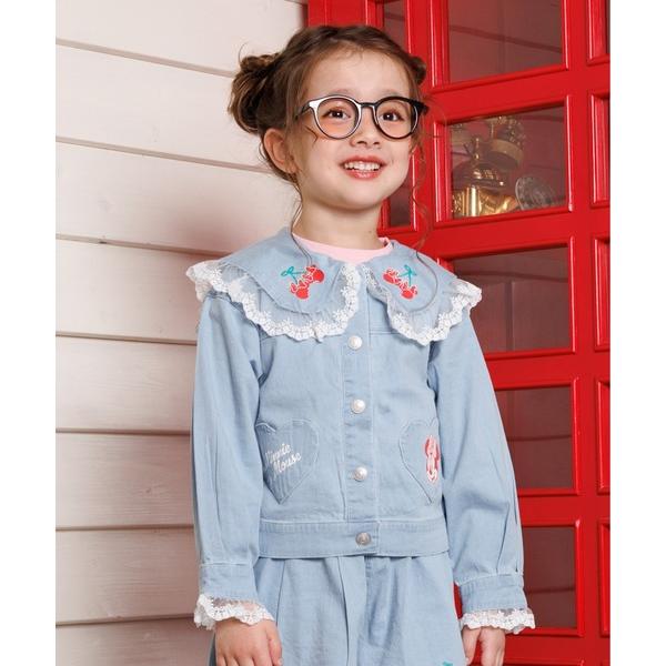 ZOZO問い合わせ番号:103274721ショップ:BABYDOLL，ベビードールブランド:Disney，ディズニー商品名:ディズニー レースフリル襟デニムジャケット 1255K （ボトムス別売）カテゴリ:トップス>ジャージブランド品...