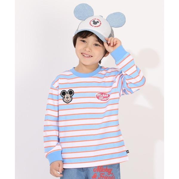 ZOZO問い合わせ番号:103274725ショップ:BABYDOLL，ベビードールブランド:Disney，ディズニー商品名:親子お揃い ディズニー ワッペン付ボーダー柄ロンT 1257Kカテゴリ:トップス>Tシャツ/カットソーブランド...