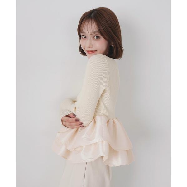 ZOZO問い合わせ番号:103274904ショップ:LIAN，リアンブランド:LIAN，リアン商品名:【mayu × LIAN】シャイニーフリルニットカテゴリ:トップス>ニット/セーターブランド品番:243-841L1032素材:本体...