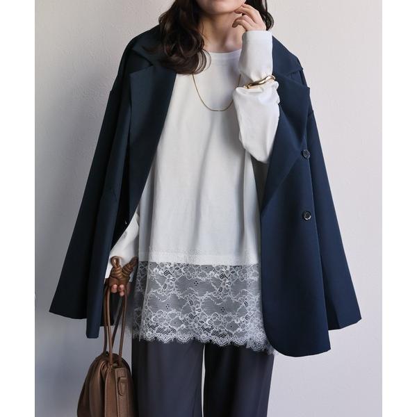 『タイムセール実施中』ZOZO問い合わせ番号:103275467ショップ:Bonjour Sagan，ボンジュールサガンブランド:ap retro，アプレトロ，Bonjour Sagan，ボンジュールサガン商品名:裾レースドッキングロンTe...