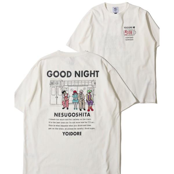ZOZO問い合わせ番号:103276047ショップ:ADP.，エーディーピードットブランド:ADPOSION，アドポーション商品名:【YOIDORE】電車寝過ごしたTシャツ / 刺繍MIX グラフィックプリント クルーネックTシャツカテゴリ...