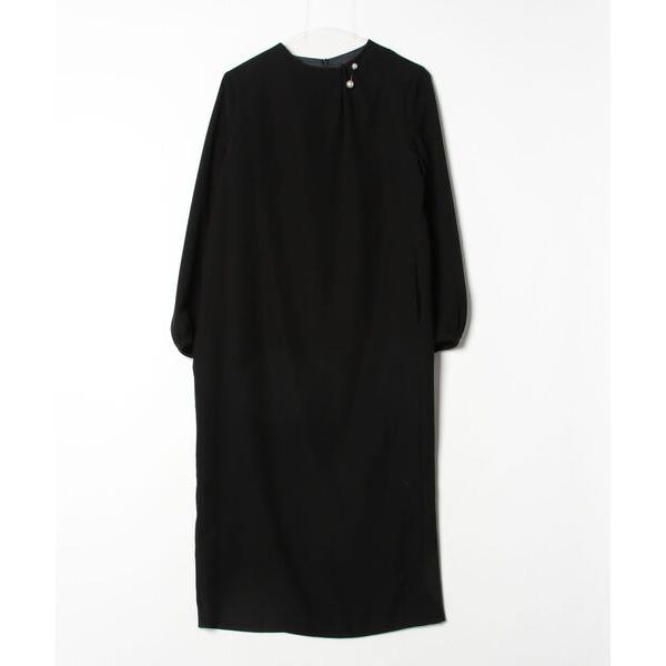 『タイムセール実施中』参考価格：29，700円発売時期：2021年01月コンディション：A（使用感なし）数回使用した程度で使用感が感じられないアイテム参考商品名：パール2wayワンピース［一部ブラックフォーマル対応］冠婚葬祭 礼服 喪服 入...