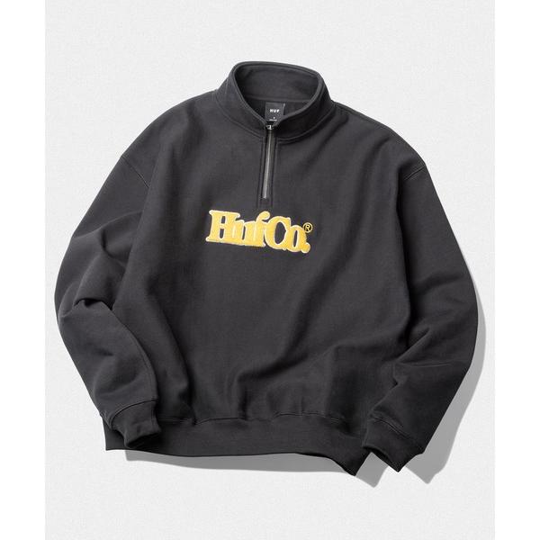『タイムセール実施中』参考価格：18，700円発売時期：2023年10月コンディション：B（目立つ使用感なし）使用感が少ない、または気にならないアイテム袖口：汚れ参考商品名：HUFCO. HALF ZIP FLEECE / HUF ハーフジ...