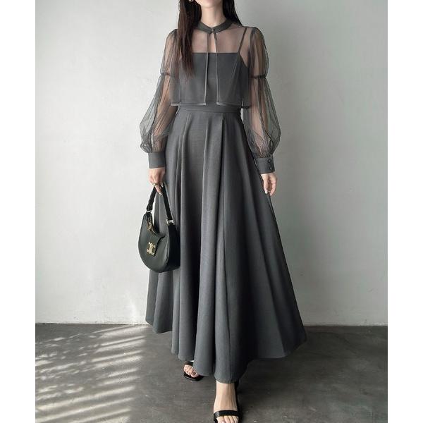 参考価格：10，759円発売時期：2025年05月コンディション：B（目立つ使用感なし）使用感が少ない、または気にならないアイテム全体的：色あせ、型崩れ参考商品名：スリットスリーブチュールボレロ＋フレアキャミワンピースset[高身長サイズM...