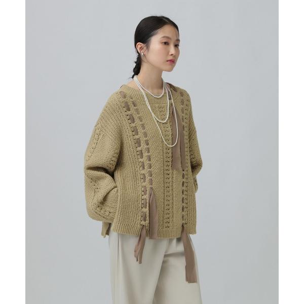 『タイムセール実施中』ZOZO問い合わせ番号:103312145ショップ:LEPSIM，レプシィムブランド:LEPSIM，レプシィム商品名:5ゲージ異素材編み柄プルオーバー　639432カテゴリ:トップス>ニット/セーターブランド品番...