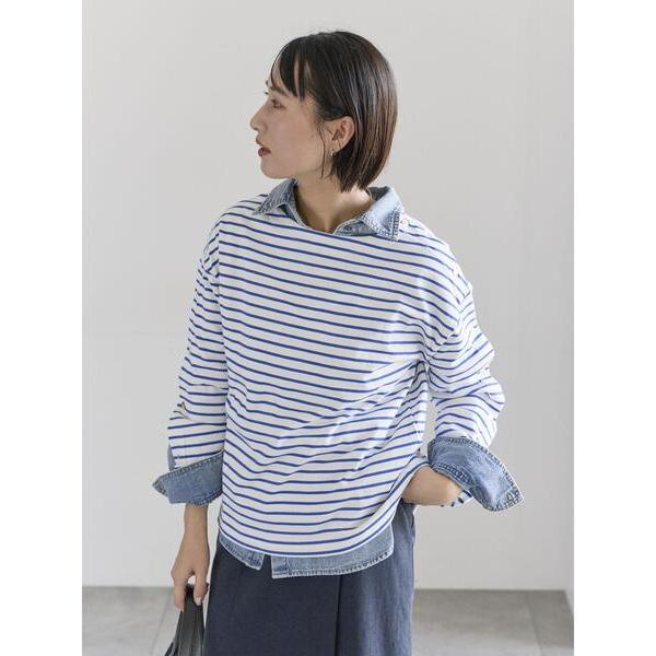 ZOZO問い合わせ番号:103312202ショップ:Te chichi，テチチブランド:Te chichi，テチチ商品名:ショルダー釦ボーダーカットソー《2026 spring catalog item》カテゴリ:トップス>Tシャツ/...