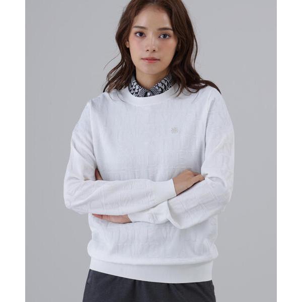 ZOZO問い合わせ番号:103312385ショップ:the HOUSE，ザハウスブランド:St ANDREWS，セントアンドリュース商品名:【St ANDREWS】ダブルロゴジャガードプルオーバーニットカテゴリ:トップス>ニット/セー...