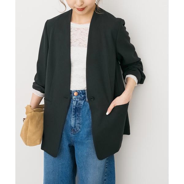 ZOZO問い合わせ番号:103312661ショップ:Spick &amp; Span，スピック アンド スパンブランド:Spick &amp; Span，スピックアンドスパン商品名:トロストレッチVカラージャケットカテゴリ:ジャケット/アウ...