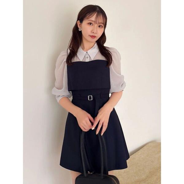 『タイムセール実施中』ZOZO問い合わせ番号:103312811ショップ:dazzlin，ダズリンブランド:dazzlin，ダズリン商品名:2WAYボウタイレイヤードミニワンピースカテゴリ:ワンピース/ドレス>ワンピースブランド品番:...