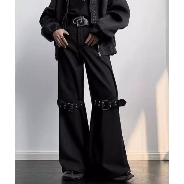 『タイムセール実施中』ZOZO問い合わせ番号:103313161ショップ:BUFFALO BOBS，バッファローボブズブランド:SHIBUYA Zy.，シブヤジー商品名:OBSIDIAN LEG HARNESSベルト付きフレアスラックスカテ...