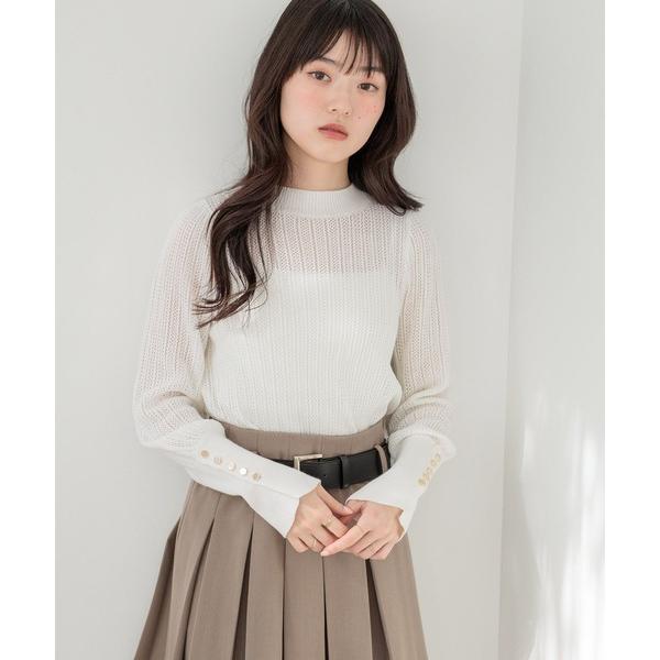 『タイムセール実施中』ZOZO問い合わせ番号:103313314ショップ:Heather，ヘザーブランド:Heather，ヘザー商品名:袖ボタンピタニット　650152カテゴリ:トップス>ニット/セーターブランド品番:650152素材...