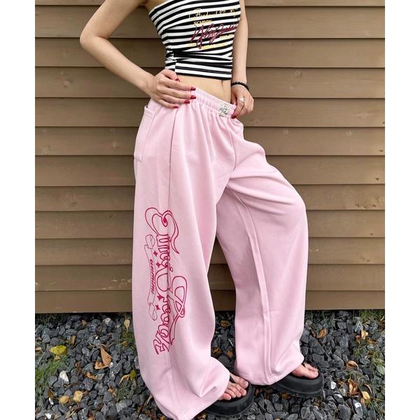 『セール実施中』ZOZO問い合わせ番号:103313663ショップ:Teem Store，チームストアブランド:lilful，リルフル商品名:【26年春夏新作】ドロスト付き ウエストタグデザイン サイドプリントスウェットパンツカテゴリ:パン...