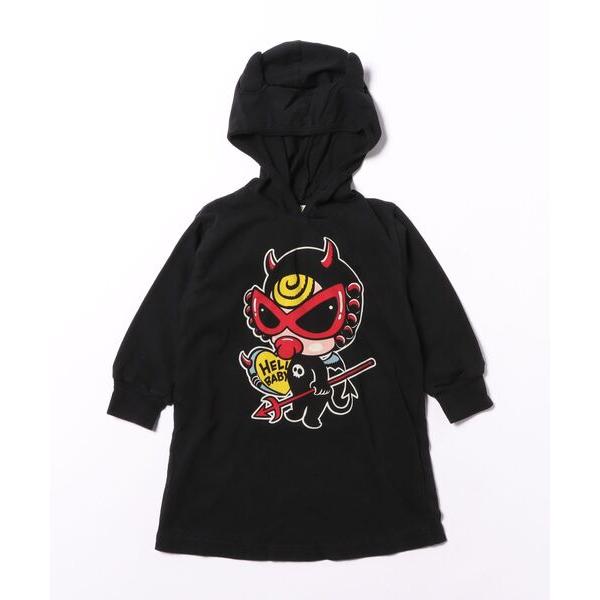 ZOZO問い合わせ番号:103313840ショップ:HYSTERIC MINI，ヒステリックミニブランド:HYSTERIC MINI，ヒステリックミニ商品名:DEVILKIN 羽付き ワンピースカテゴリ:ワンピース/ドレス>ワンピース...