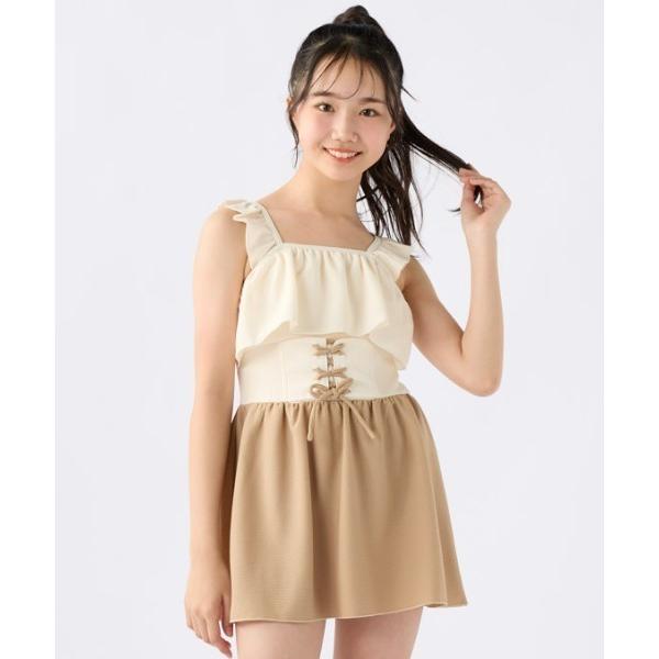 『タイムセール実施中』※このアイテムは返品・交換対象外商品です。ZOZO問い合わせ番号:103313999ショップ:Kappa/FILA，カッパ/フィラブランド:repipi armario，レピピ アルマリオ商品名:編上げAラインワンピー...