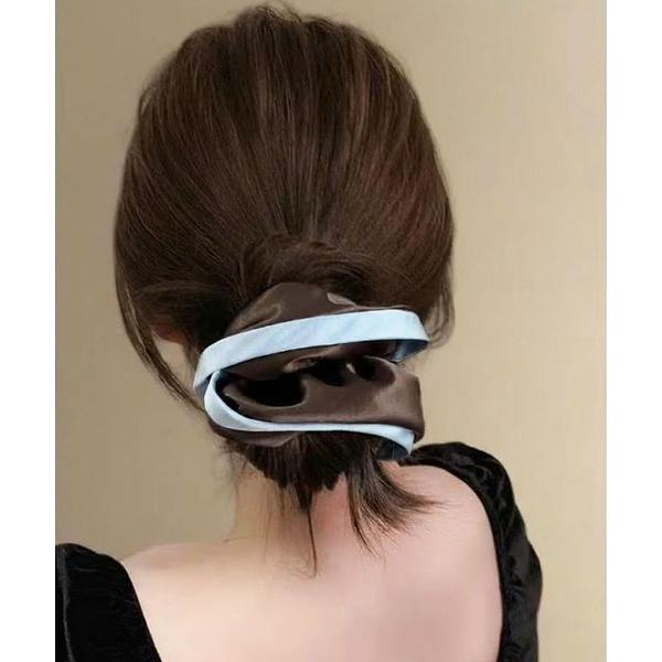 『タイムセール実施中』ZOZO問い合わせ番号:103314039ショップ:RiNc，リンクブランド:ammy.，エイミードット商品名:【 ammy. / エイミードット 】 blue × brown シュシュ バンスクリップカテゴリ:ヘアア...