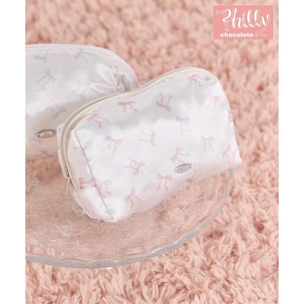 『タイムセール実施中』ZOZO問い合わせ番号:103314198ショップ:Heather，ヘザーブランド:Heather，ヘザー商品名:【Philly chocolate×Heather】リボンポーチ　647908カテゴリ:財布/小物&gt...