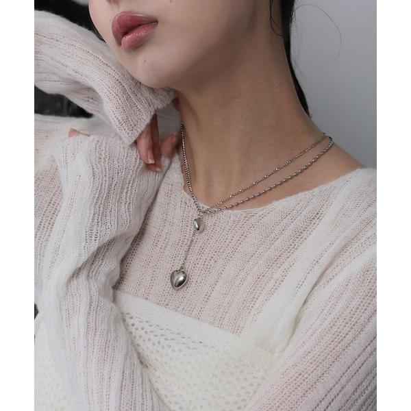 『タイムセール実施中』ZOZO問い合わせ番号:103314428ショップ:Ulysses，ユリシスブランド:Ulysses，ユリシス商品名:Yラインダブルハートネックレスカテゴリ:アクセサリー>ネックレスブランド品番:DUY26S00...