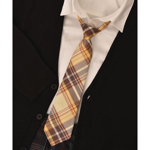 『タイムセール実施中』ZOZO問い合わせ番号:103314517ショップ:Mayree，メイリーブランド:Mayree，メイリー商品名:【urge select】《なんちゃってシリーズ》チェック柄 ベージュ系 ワンタッチ ネクタイ【学生/制...