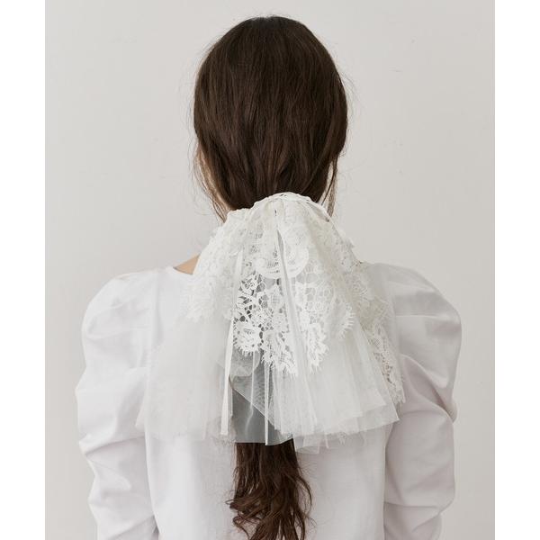ZOZO問い合わせ番号:103314687ショップ:19 roots studio，ナインティーン ルーツ スタジオブランド:LA BELLE ETUDE，ラベルエチュード商品名:モチーフレース×チュールBIGシュシュカテゴリ:ヘアアクセサ...