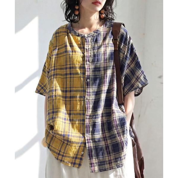 ZOZO問い合わせ番号:103314924ショップ:antiqua，アンティカブランド:antiqua，アンティカ商品名:チェック柄 シャツカテゴリ:トップス>シャツ/ブラウスブランド品番:IYZ-00012素材:綿99%　ポリウレタ...