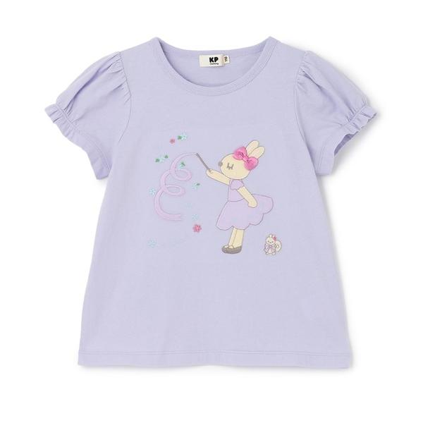 ZOZO問い合わせ番号:103315420ショップ:KP，ケーピーブランド:KP，ケーピー商品名:mimiちゃん アップリケ Tシャツカテゴリ:トップス>Tシャツ/カットソーブランド品番:2161210素材:本体：綿100%原産国:中...