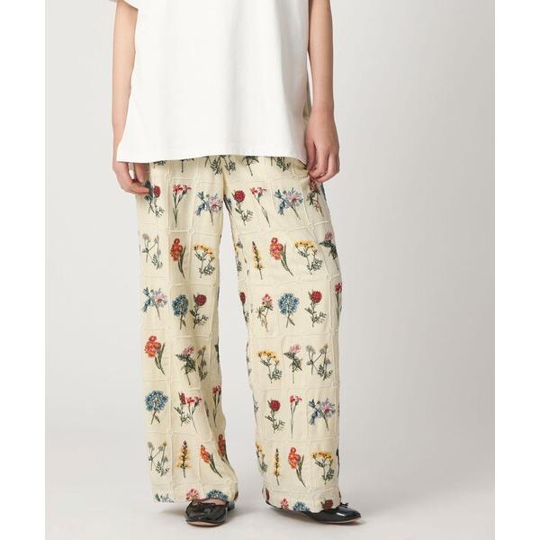 ZOZO問い合わせ番号:103315531ショップ:CITEN，シテンブランド:CITEN，シテン商品名:＜CITEN＞ブロックフラワーシシュウイージーパンツカテゴリ:パンツ>その他パンツブランド品番:42146000022素材:表生...