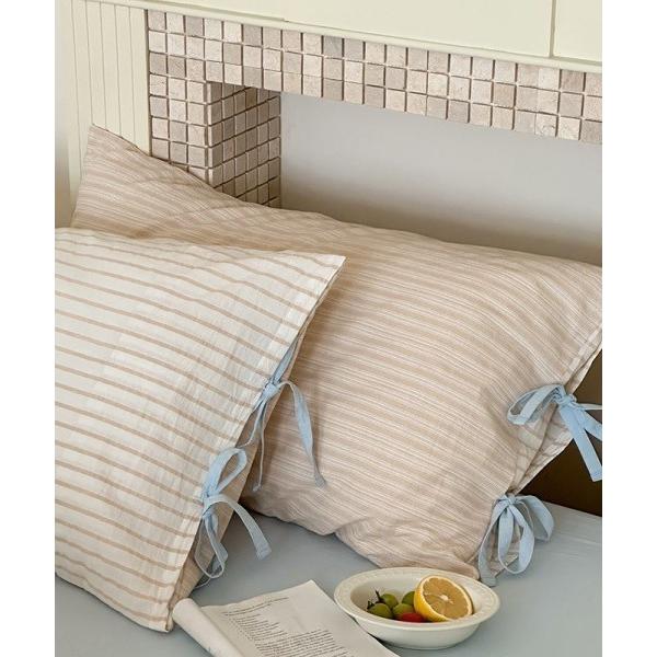 ZOZO問い合わせ番号:103315723ショップ:Fun &amp; Daily，ファンアンドデイリーブランド:Fun &amp; Daily，ファンアンドデイリー商品名:F＆D : ストライプパターンペアクッションカバー・枕カバーカテゴ...