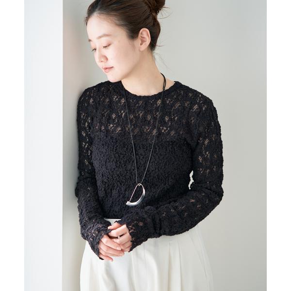 ZOZO問い合わせ番号:103316118ショップ:IENA，イエナブランド:IENA，イエナ商品名:《一部カラーWEB限定/追加4》Flowerストレッチレースプルオーバーカテゴリ:トップス>Tシャツ/カットソーブランド品番:260...