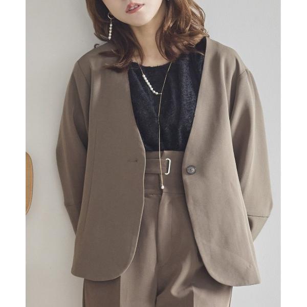 『セール実施中』参考価格：7，700円発売時期：2025年02月コンディション：B（目立つ使用感なし）使用感が少ない、または気にならないアイテム袖・前身頃：汚れ、毛玉参考商品名：yumi. - ランタンスリーブジャケット(セットアップ対応)...