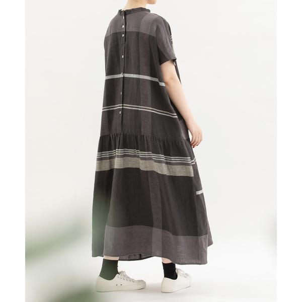 『タイムセール実施中』参考価格：20，900円発売時期：2024年08月コンディション：A（使用感なし）数回使用した程度で使用感が感じられないアイテム参考商品名：リネンパネルチェック2wayティアードワンピース参考品番：241-504-42...