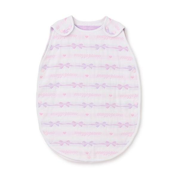 ※このアイテムは返品・交換対象外商品です。ZOZO問い合わせ番号:103351925ショップ:NARUMIYA ONLINE，ナルミヤ オンラインブランド:mezzo piano，メゾピアノ商品名:リボン柄　4重ガーゼ　スリーパーカテゴリ:...