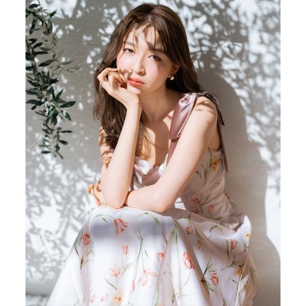 ZOZO問い合わせ番号:103352119ショップ:WILLSELECTION，ウィルセレクションブランド:WILLSELECTION，ウィルセレクション商品名:【再入荷】リボンショルダーチューリップフレアワンピースカテゴリ:ワンピース/ド...