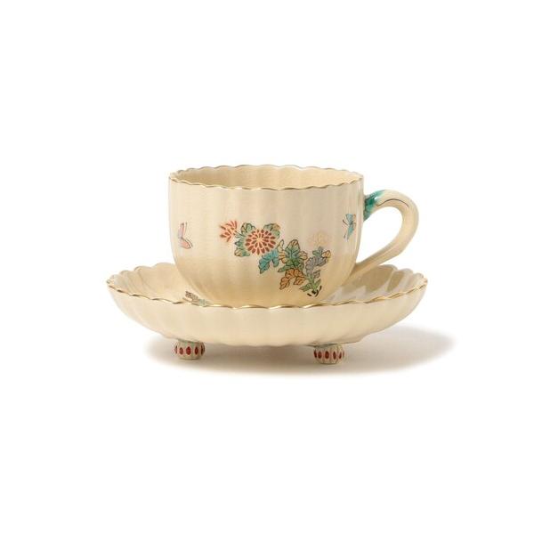 ZOZO問い合わせ番号:103352402ショップ:BEAMS MEN，ビームス メンブランド:BEAMS JAPAN，ビームス　ジャパン，BEAMS，ビームス商品名:沈壽官窯 / 白薩摩 菊脚コーヒーカップ＆ソーサーカテゴリ:食器/キッチ...