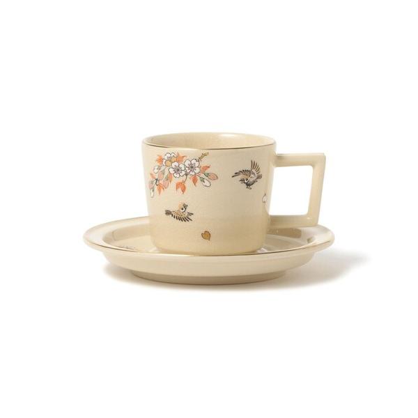 ZOZO問い合わせ番号:103352408ショップ:BEAMS MEN，ビームス メンブランド:BEAMS JAPAN，ビームス　ジャパン，BEAMS，ビームス商品名:沈壽官窯 / 白薩摩 コーヒーカップ＆ソーサー 桜雀カテゴリ:食器/キッ...