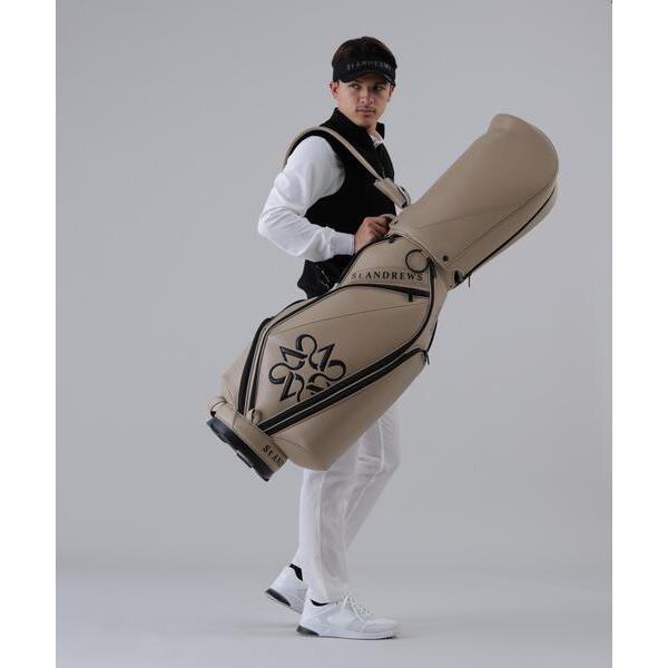 ZOZO問い合わせ番号:103352611ショップ:the HOUSE，ザハウスブランド:St ANDREWS，セントアンドリュース商品名:【St ANDREWS】シンセティックレザーキャディーバッグ (46インチ対応) (UNISEX)カ...