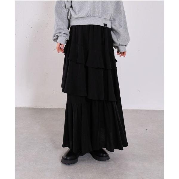 ZOZO問い合わせ番号:103352617ショップ:archives，アルシーヴブランド:archives，アルシーヴ商品名:リンクルフリルティアードスカートカテゴリ:スカート>スカートブランド品番:261-172-129-002素材...