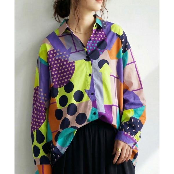 ZOZO問い合わせ番号:103352723ショップ:antiqua，アンティカブランド:antiqua，アンティカ商品名:幾何学柄 シャツカテゴリ:トップス>シャツ/ブラウスブランド品番:ANS-00001素材:表地：ポリエステル10...