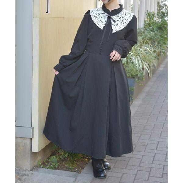 ZOZO問い合わせ番号:103352990ショップ:axes femme，アクシーズファムブランド:axes femme，アクシーズファム商品名:付け襟付ハイウエストワンピースカテゴリ:ワンピース/ドレス>ワンピースブランド品番:TS...