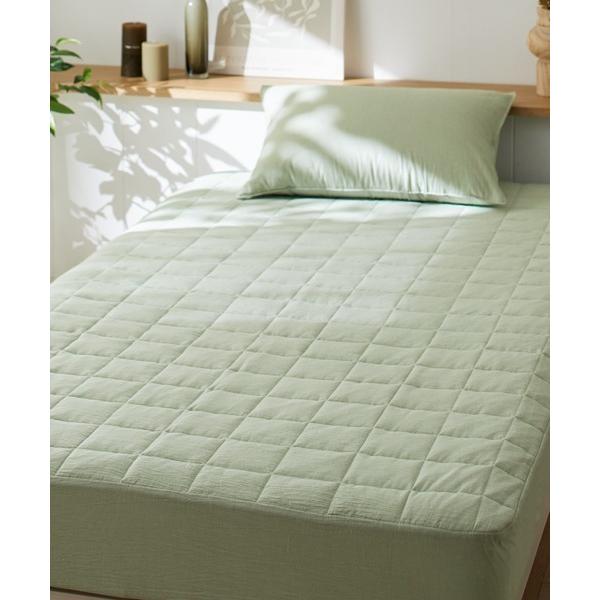 ZOZO問い合わせ番号:103353459ショップ:nissen，ニッセンブランド:COCOPLATZ interior，ココプラッツインテリア商品名:綿100％洗いざらしボックスシーツ一体型敷きパッド（Coco Feel）(シングル)カテ...