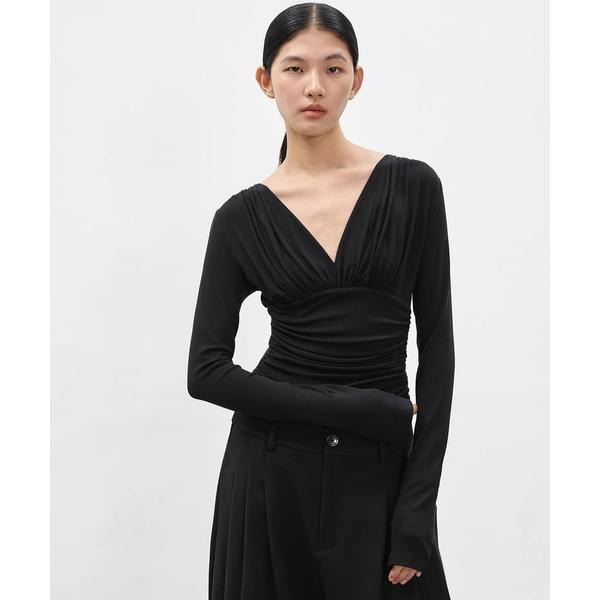 『タイムセール実施中』ZOZO問い合わせ番号:103353535ショップ:chuclla，チュクラブランド:EIGHTHMONTH，エイスマンス，Fano Studios，ファノ ストゥディオズ商品名:Vネックギャザートップス EM26s0...