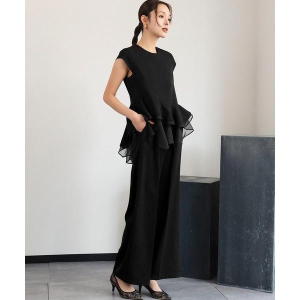 『タイムセール実施中』ZOZO問い合わせ番号:103353763ショップ:RIVER FIELD &amp; Co.，リバーフィールド　アンド　コーブランド:GIRL，ガール商品名:《2026春新作》ペプラムフリル オールインワン パンツド...