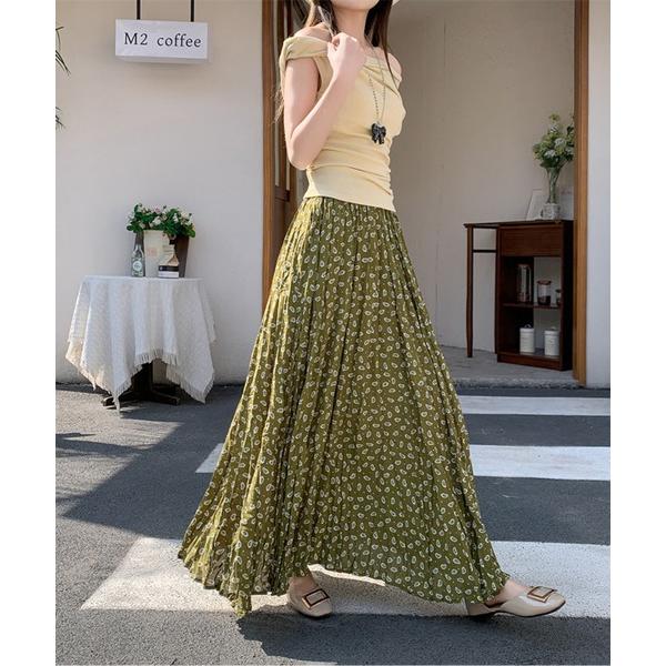 ZOZO問い合わせ番号:103354326ショップ:DOUBLE STEAL，ダブルスティールブランド:LUCPY，ラクピー，＆soiree，アンドソワレ商品名:小花柄 フレアロングスカートカテゴリ:スカート>スカートブランド品番:2...