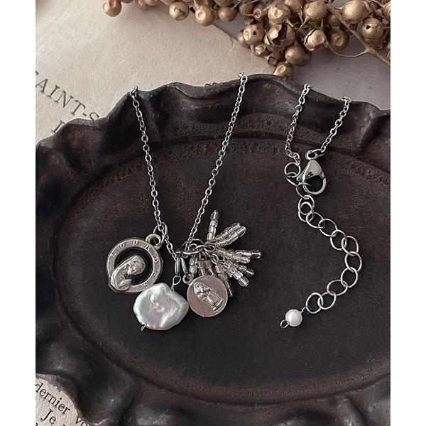 ZOZO問い合わせ番号:103354355ショップ:TONE，トーンブランド:tone，トーン商品名:【mallelabrocante/マルラブロカント】聖母マリア　ヴィンテージメダイの着せ替えネックレス/金属アレルギー対応カテゴリ:アクセ...